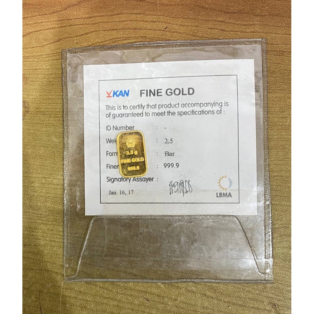 Jual LOGAM MULIA EMAS ANTAM 2.5 gr gold bar bersertifikat resmi ...