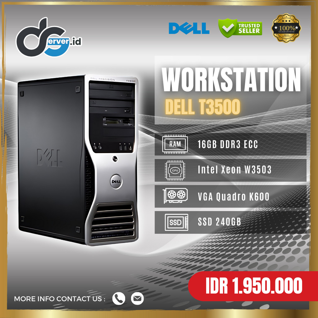 Jual Dell precision T3500 Workstation ServerTower | Shopee Indonesia