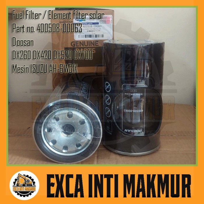 Jual Fuel Filter 400508-00063 Doosan Element Filter Separator 400508 ...