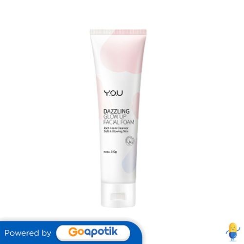 Jual You Dazzling Glow Up Facial Foam 100 Gram Tube | Shopee Indonesia