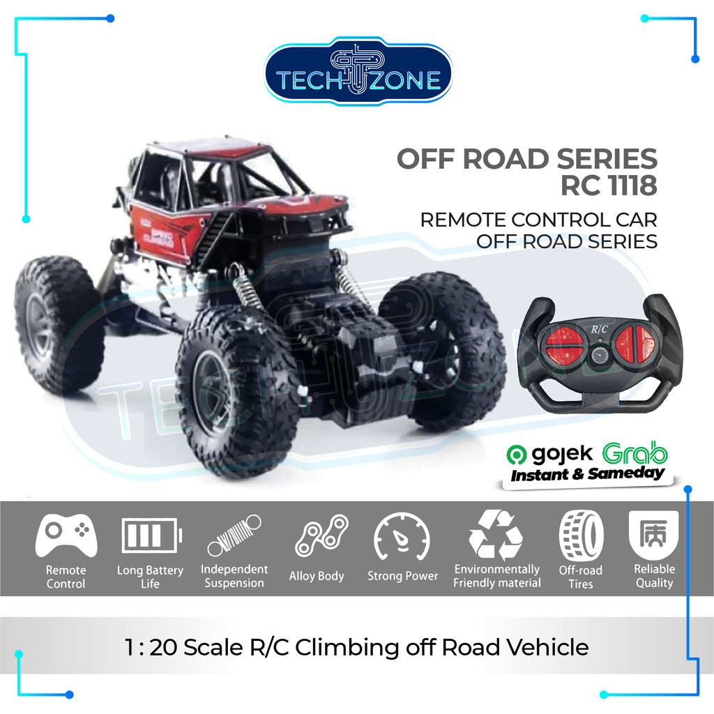 Jual Mainan REMOTE CONTROL Mobil Monster Truck RC 1:20 Offroad Climbing ...