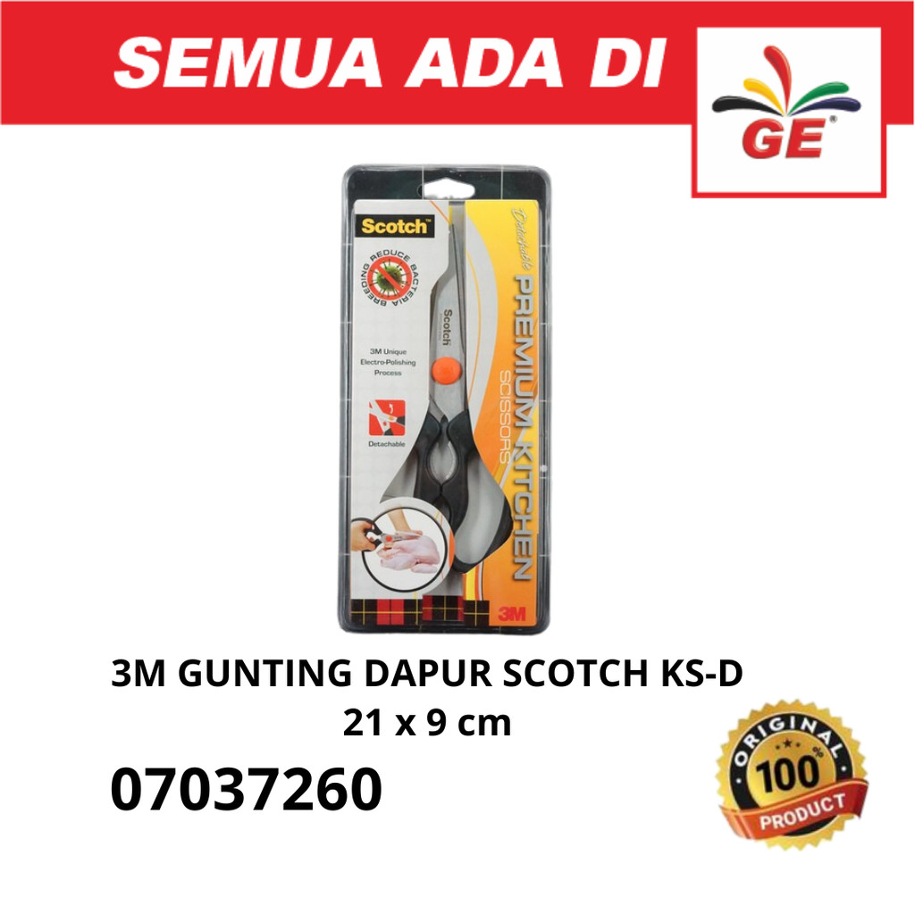 Jual Scotch 3M Gunting Dapur Detachable Premium Kitchen Scissors KS-D ...