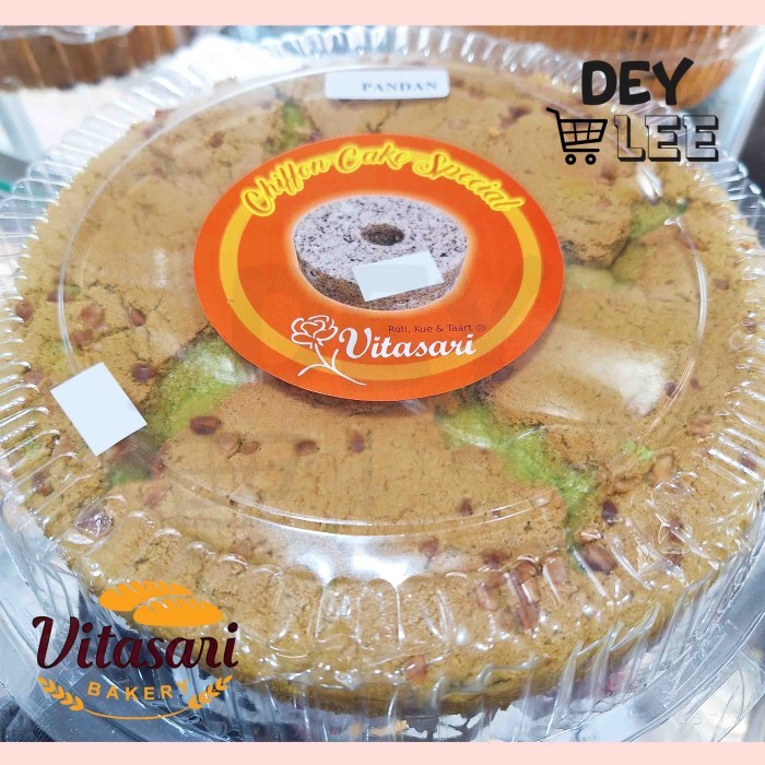 Jual VITASARI Chiffon Cake Special PANDAN Bulat 20cm Bandung | Shopee ...
