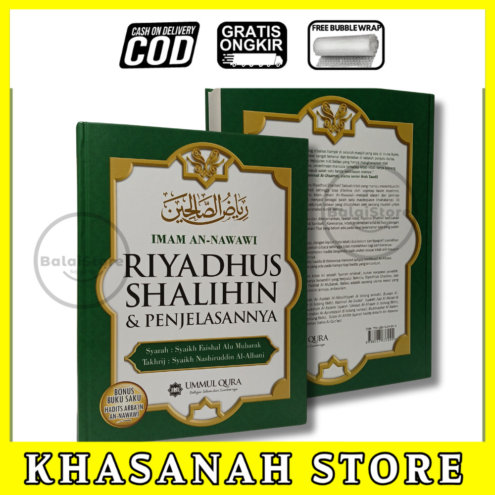 Jual Buku Riyadhus Shalihin dan Terjemahnya Aqwam Hard Cover Kitab Hadits Lengkap Penerbit Ummul ...