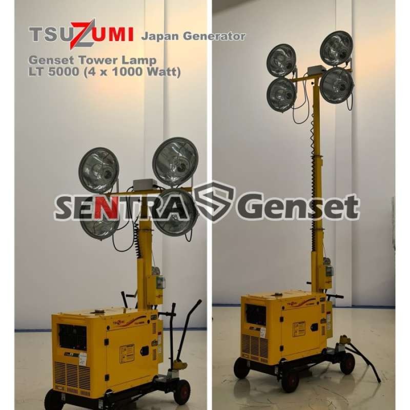 Jual Genset lampu. Genset Tower Lamp. Tsuzumi LT 5000. Japan Generator ...