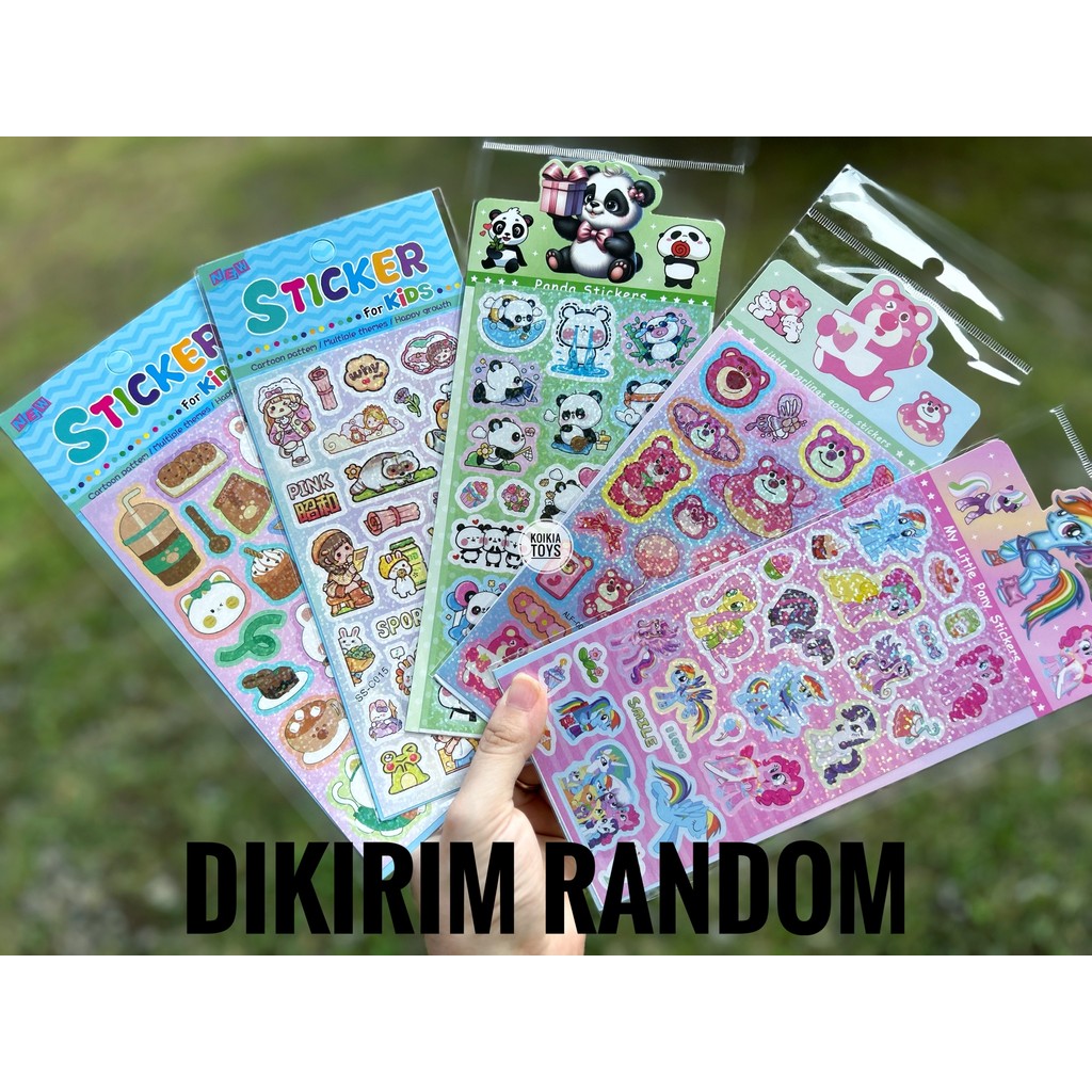 Jual Stiker anak dengan hologram karakter lucu sticker 1pc | Shopee ...
