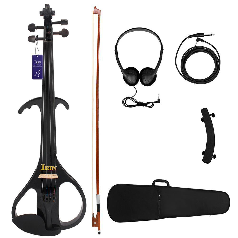 Jual 4/4 Full Size Electric Violin Set Wooden Violin With Portable ...