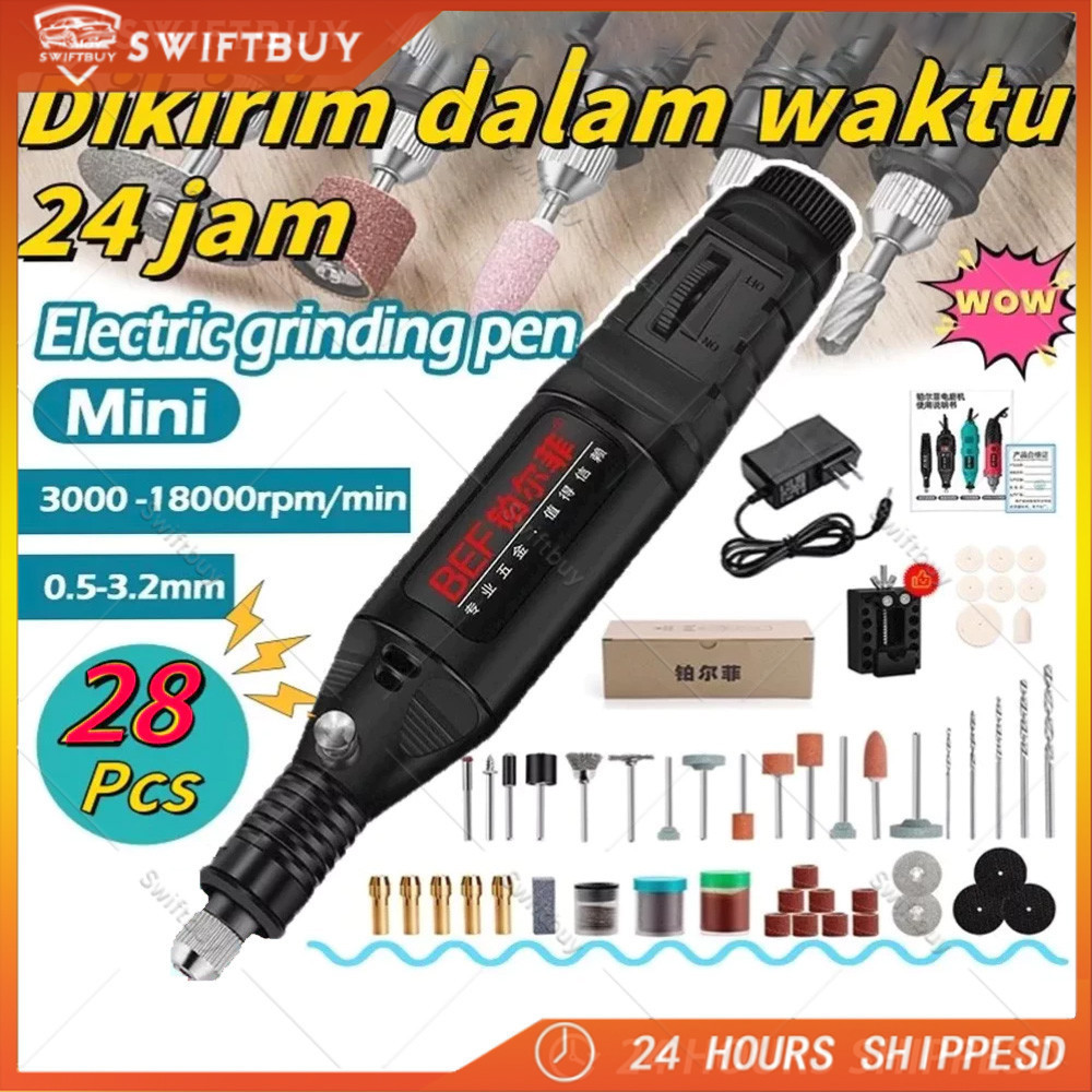 Jual Gerenda listrik Bor Mini 27PCS 12V DC 15000 RPM Mini Drill ...