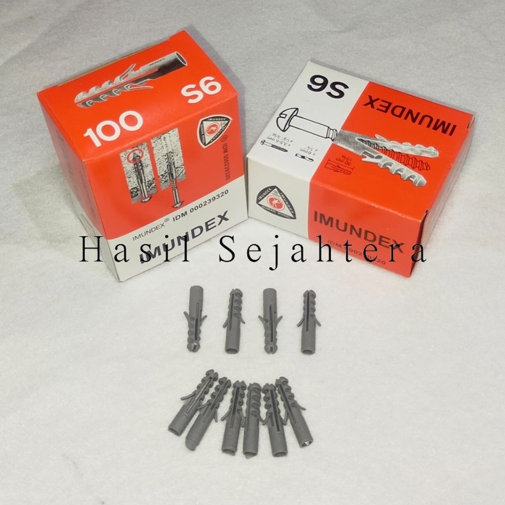 Jual Fisher merk IMUNDEX S6 dan S8 tersedia juga Sekrup kepala 6mm dan 8mm Baut Tanam Lubang ...