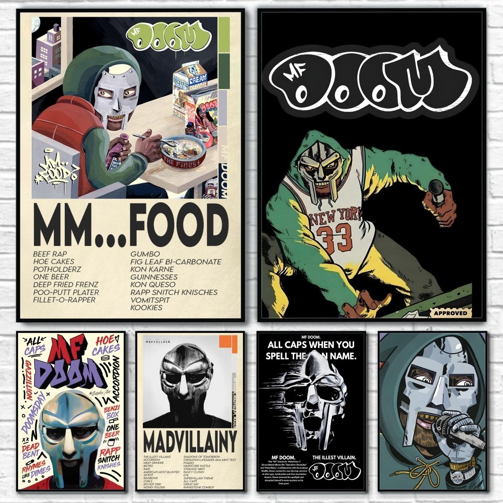 Jual MF Doom Madlib Poster Sticky Wall Art Printing Waterproof Home ...