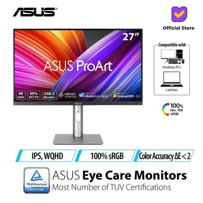 Jual ASUS ProArt Display PA279CRV | 27" IPS 4K HDR400 5ms 60Hz Monitor ...