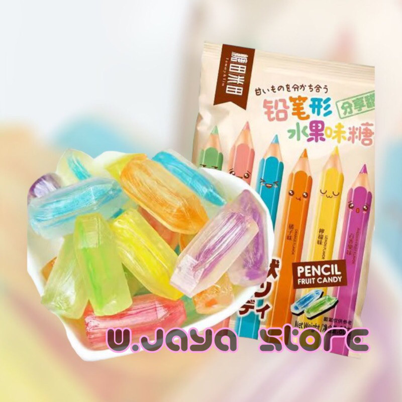 Jual Tommy & Tim Pencil Shape Fruity Hard Candy 80g Kembang Gula Aneka ...