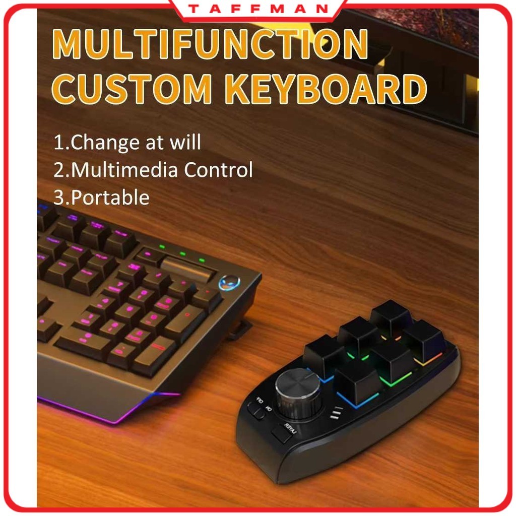 Jual TM - Keyboard Macro Bluetooth Wired Mechanical Shortcut 6 Key 1 ...