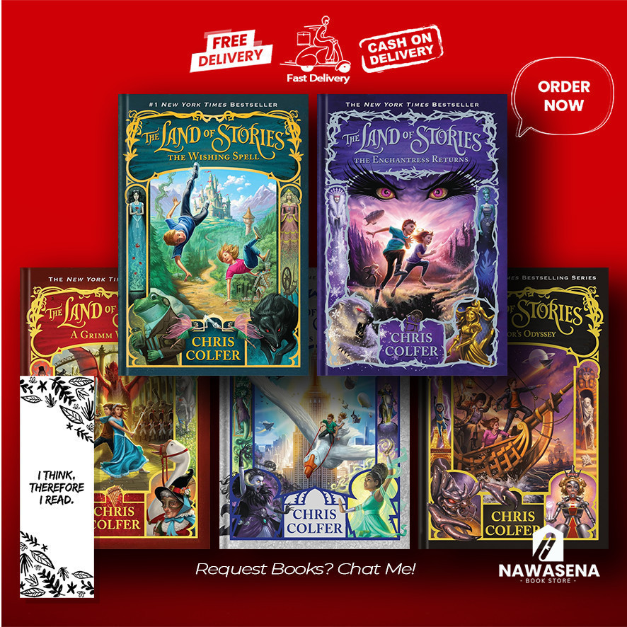 Jual The Land of Stories (6 Book Series) By Chris Colfer (English ...