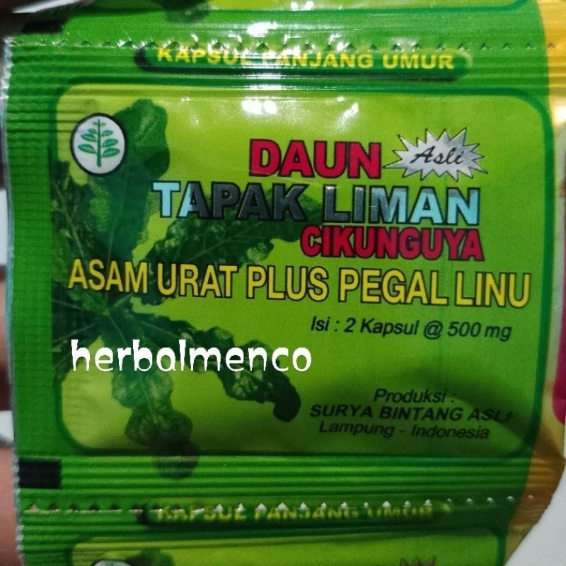 Jual Daun TAPAK LIMAN RENCENG 1 RENCENG ISI 20 SASET By HerbalStore72 ...