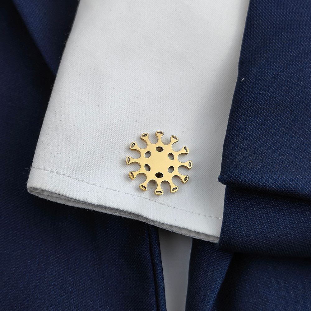 Jual Unique 18K stainless steel gold-plated cufflinks: laboratory ...