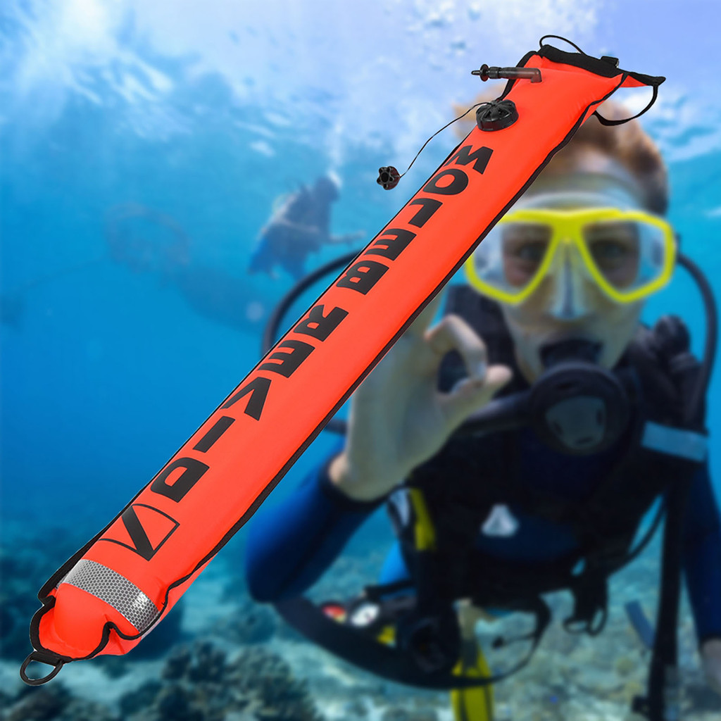 Jual 4FT High Visibility Inflatable Diving SMB Signal Marker Buoy ...
