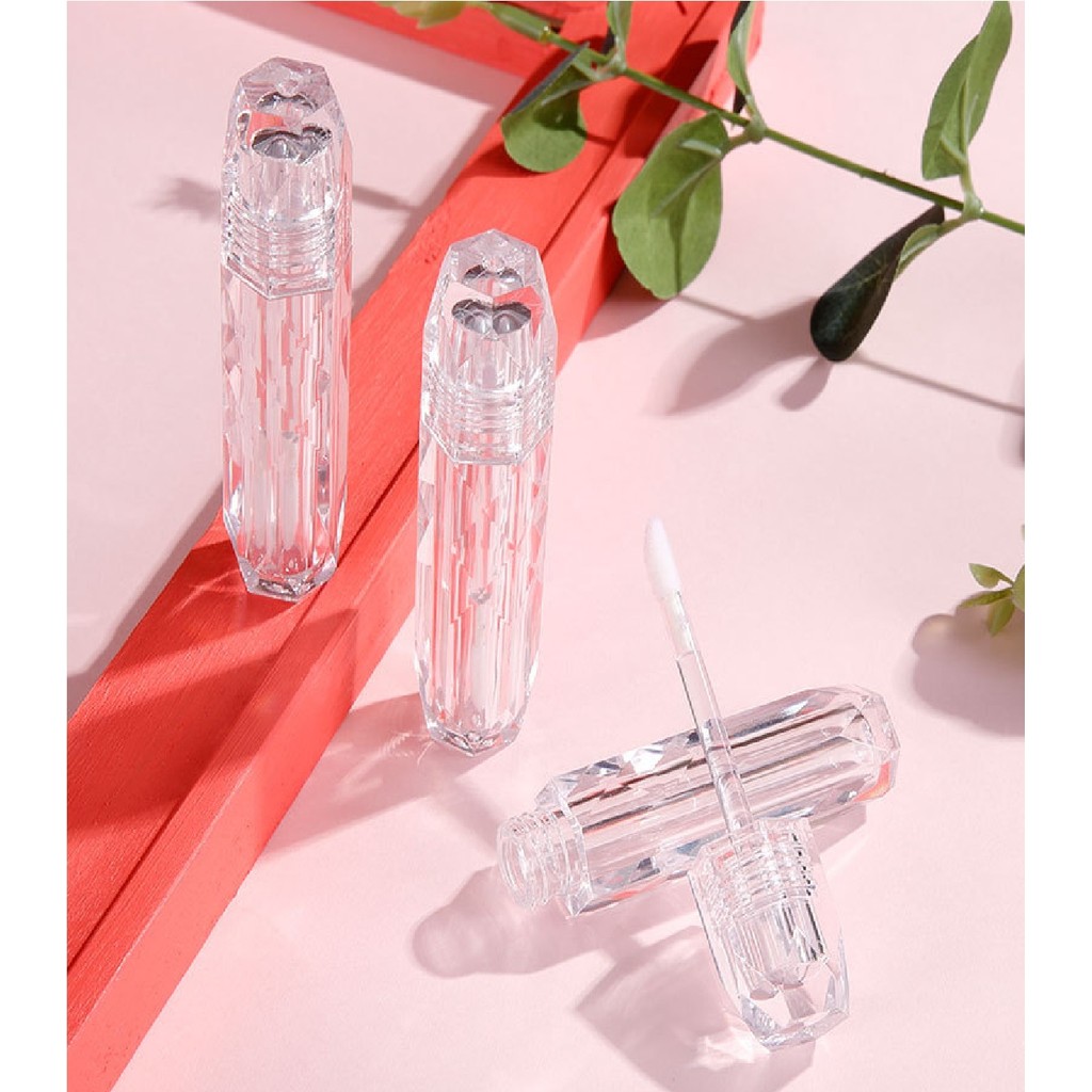 Jual 2,5ml Botol kosong Lipgloss makeup motif berlian / serum lip Cream ...