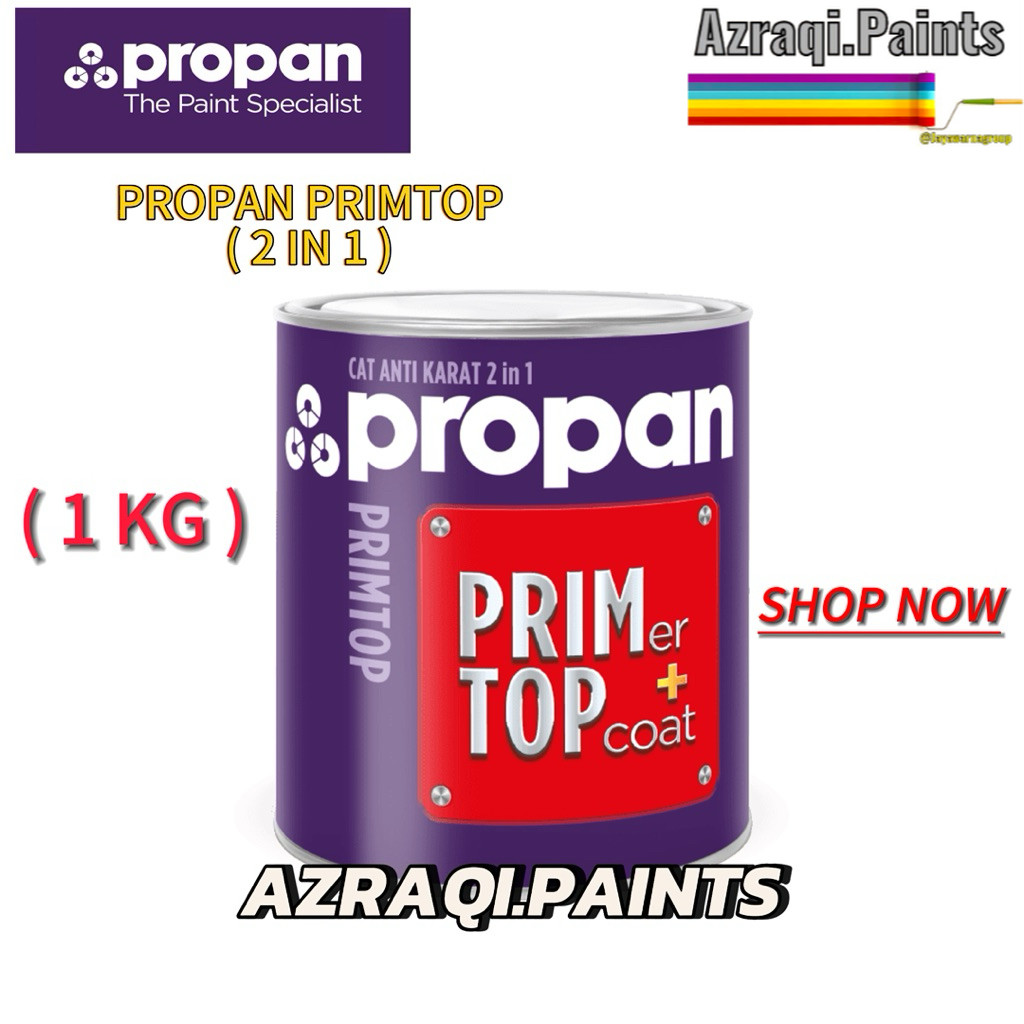 Jual PROPAN PRIMTOP PT-88 2 IN 1 ( 1 KG ) CAT BESI DAN KAYU | Shopee ...