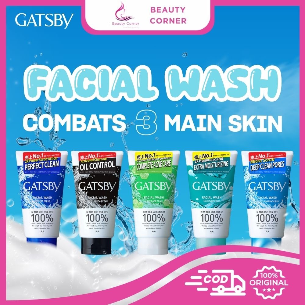 Jual Gatsby Facial Wash - Pembersih Wajah Untuk Pria - 100gr | Shopee ...