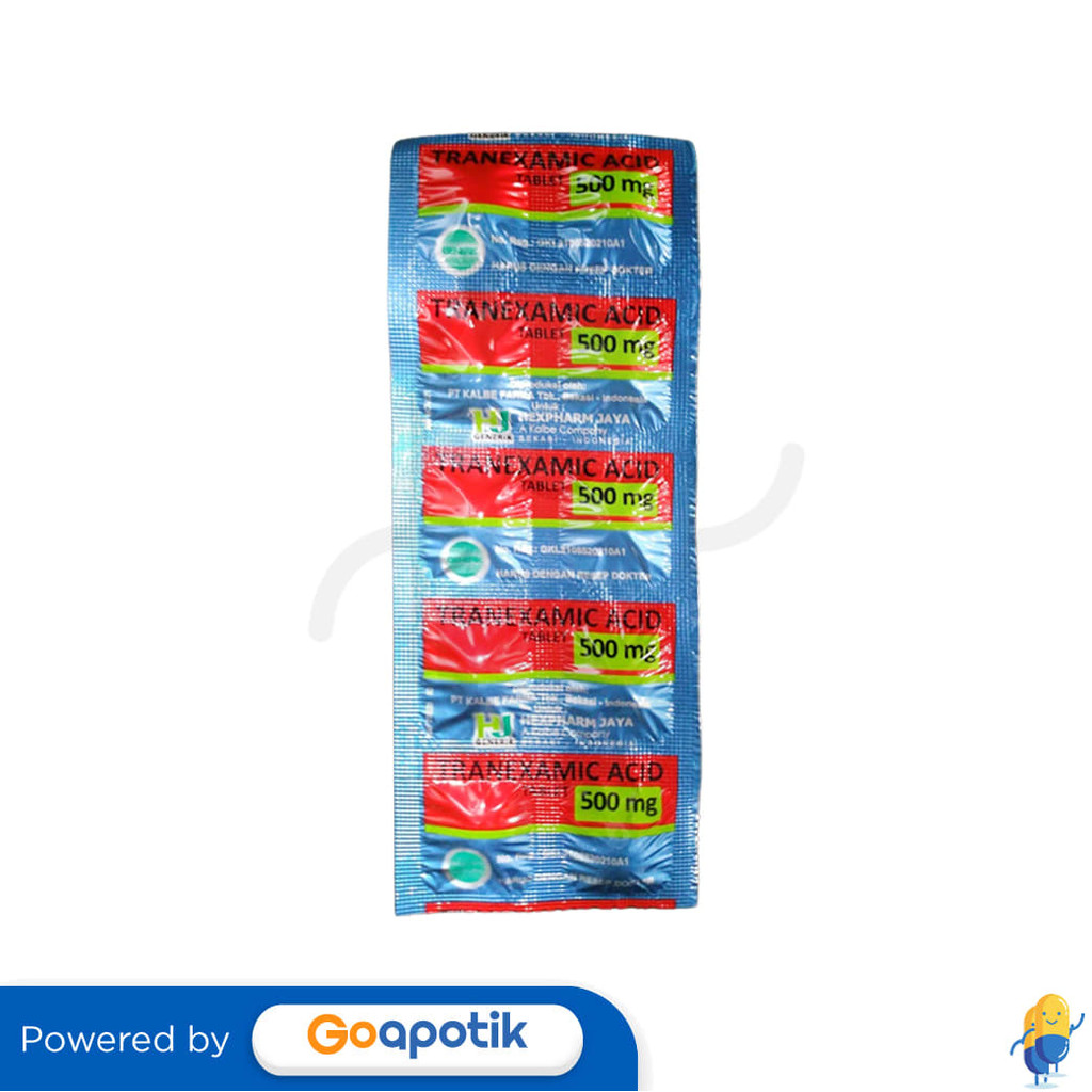 Jual Tranexamic Acid Hexpharm 500 Mg Strip 10 Tablet | Shopee Indonesia