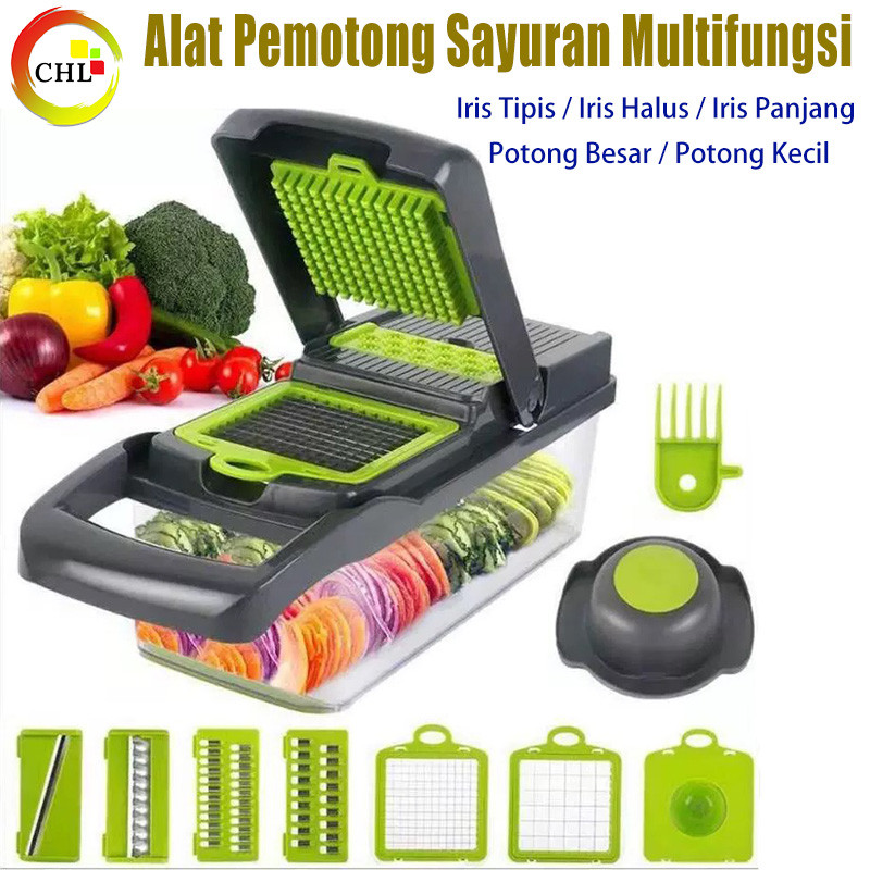 Jual Alat Pemotong Sayuran Multifungsi 22-in-1 – Manual, 2-in-1 ...