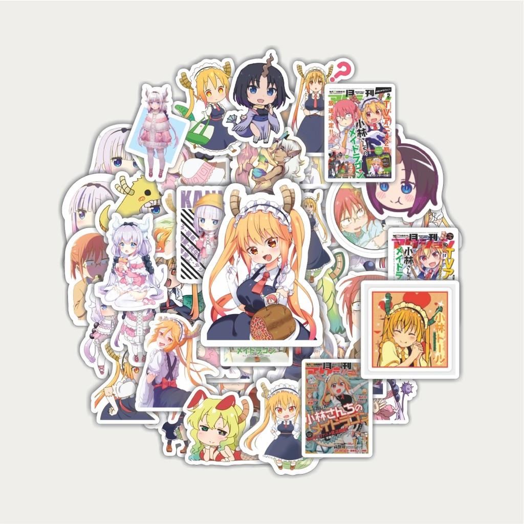 Jual Sticker Pack Stiker Anime Series Miss Kobayashi's Dragon Maid ...