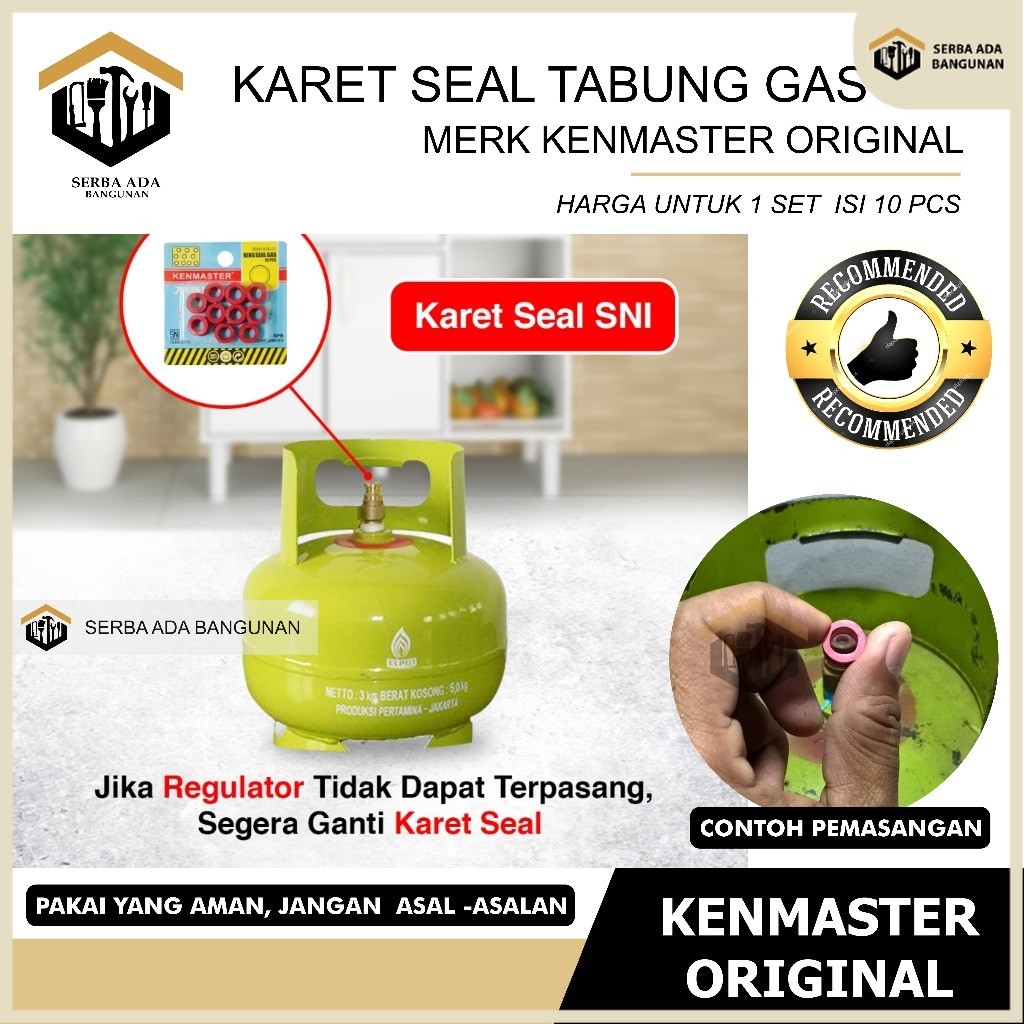 Jual SAB Kenmaster Karet Seal 10 pcs Karet Gas - Ring Seal Gas Karet ...