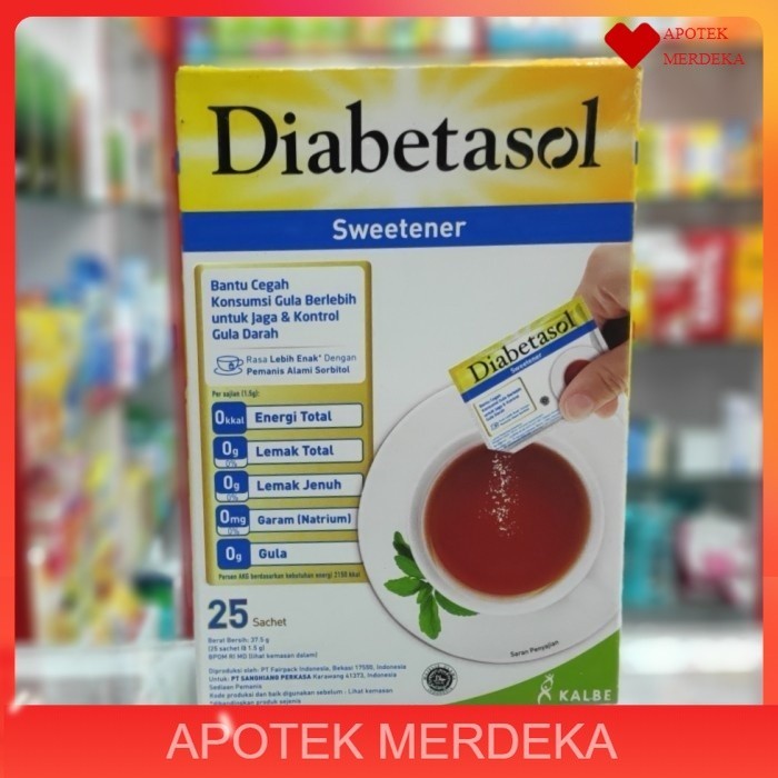 Jual diabetasol sweetener 50 sachet / gula diabetes | Shopee Indonesia
