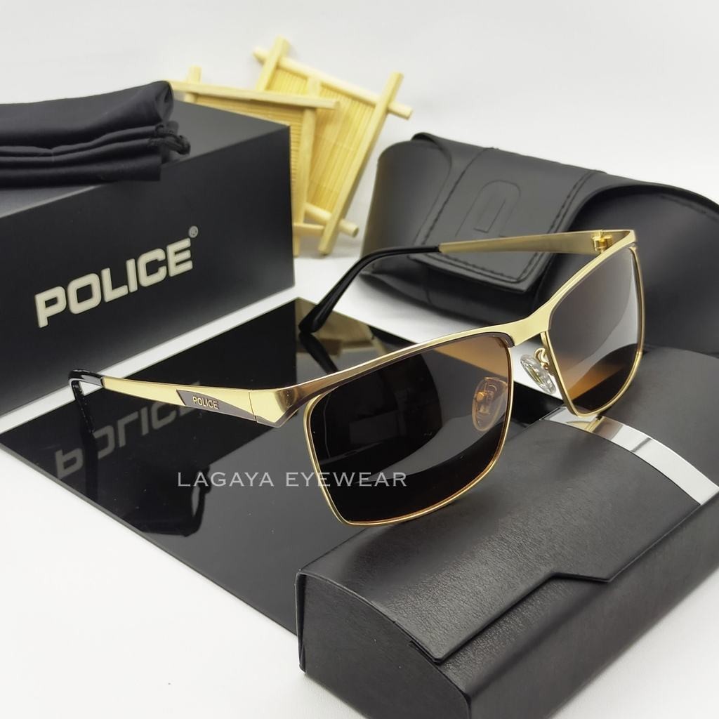 Jual KACAMATA PRIA POLICE 7868 ANTISILAU ANTIRADIASI FRAME POLYCARBONATE TITANIUM OUTDOOR INDOOR ...
