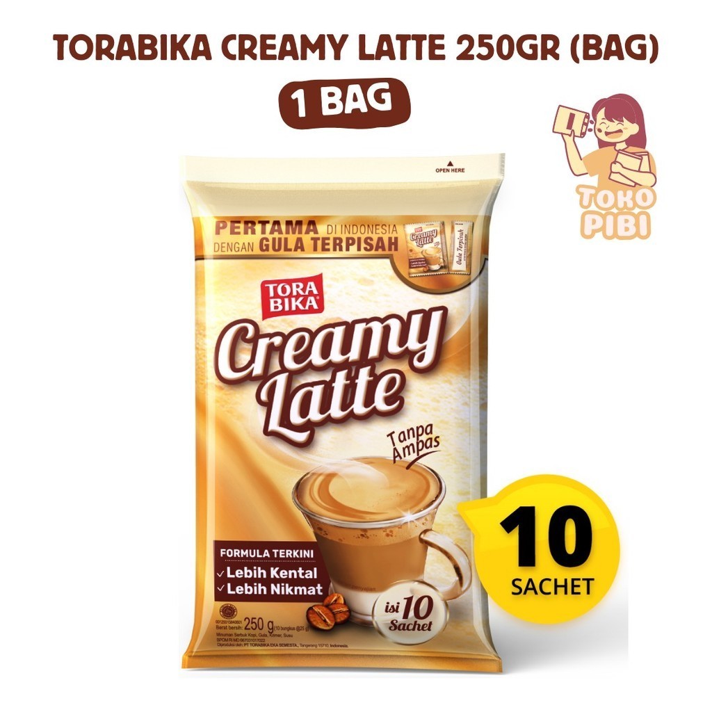 Jual Torabika Creamy Latte 250gr Bag isi 10 sachet | Shopee Indonesia