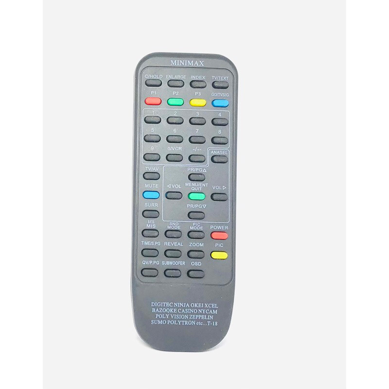 Jual Remote TV Digitec Polytron TV Tabung | Shopee Indonesia