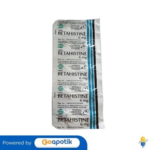 Jual Betahistine Novell 6 Mg Strip 10 Tablet | Shopee Indonesia