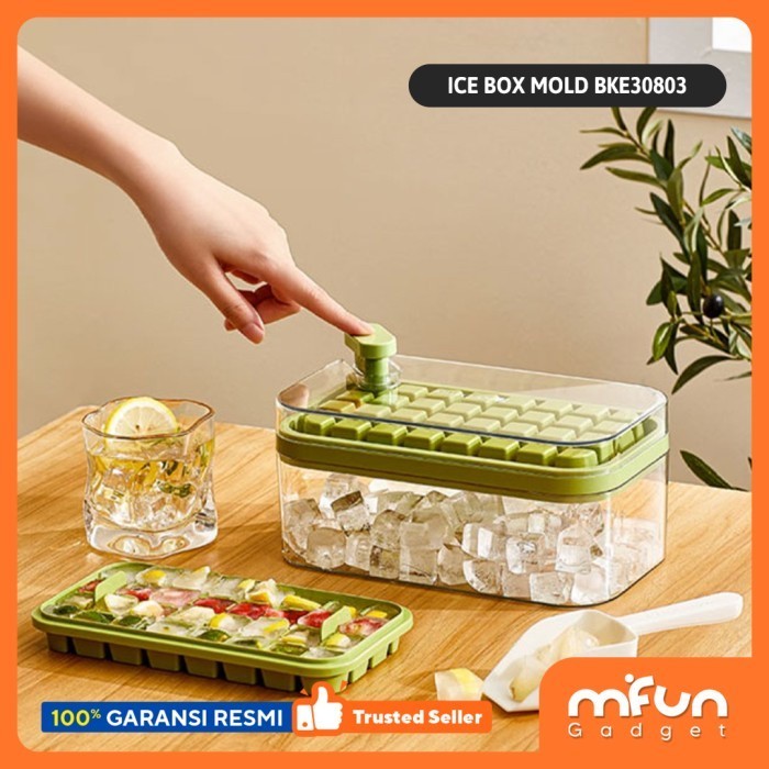 Jual BONBOX Cetakan Es Batu + Wadah Box Ice Cube Maker BKE30803 ...