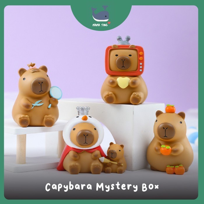 Jual MAMA SING Capybara Series - Mystery Box Action Figure Capybara ...