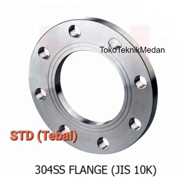 Jual 6" FLANGE JIS 10K STD TEBAL STAINLESS STEEL SS 304 6 INCH DN150 SS304 | Shopee Indonesia