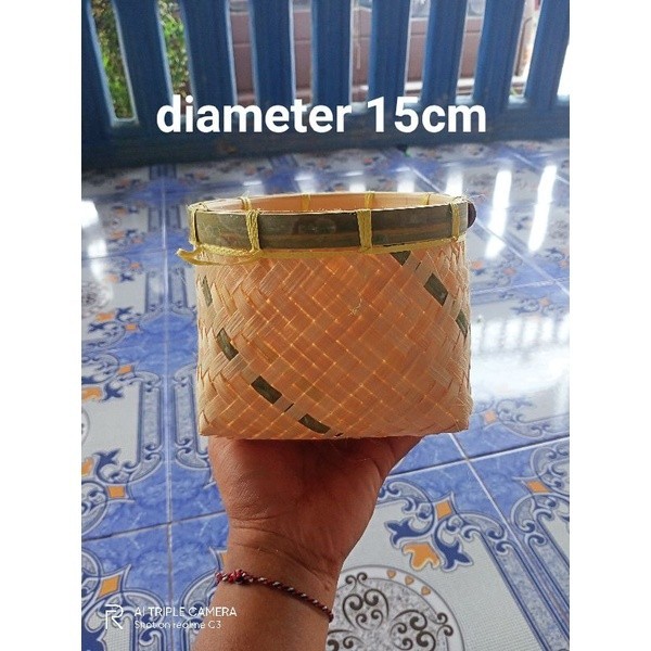 Jual Tumbu diameter 15/16cm/phiti/besek/wakul bambu/Tompo/anyaman bambu ...