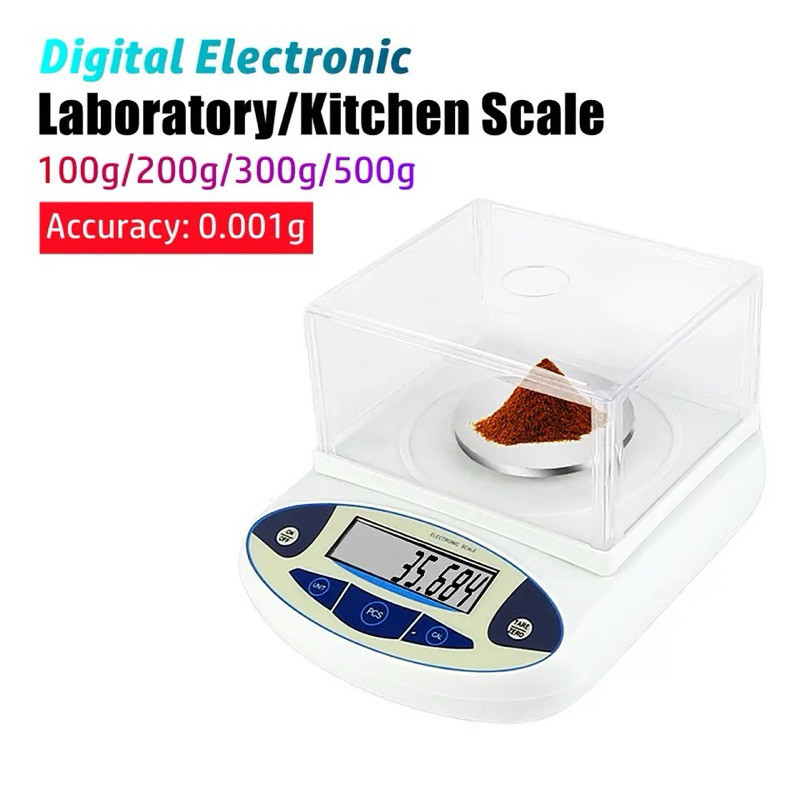 Jual Timbangan Analitik 0,001g Max 500g Lab Digital Scale Miligram 0 ...
