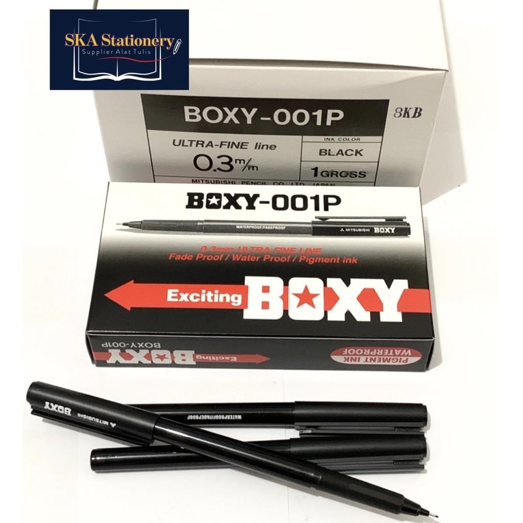 Jual Bolpen/Ballpoint/Pulpen/Ballpen Boxy 001 Hitam (Pcs) | Shopee ...