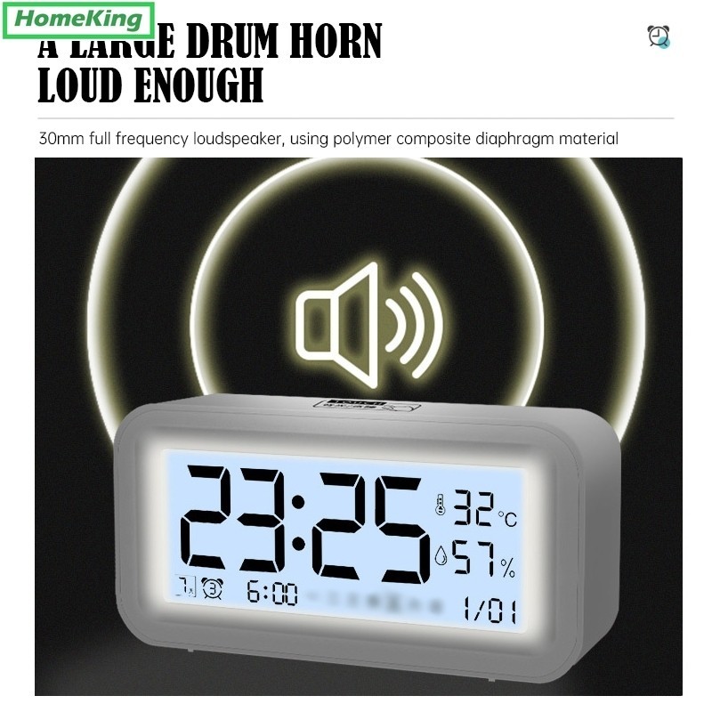 Jual Jam Alarm Digital Elektronik Cerdas LED Multifungsi/Jam Alarm ...