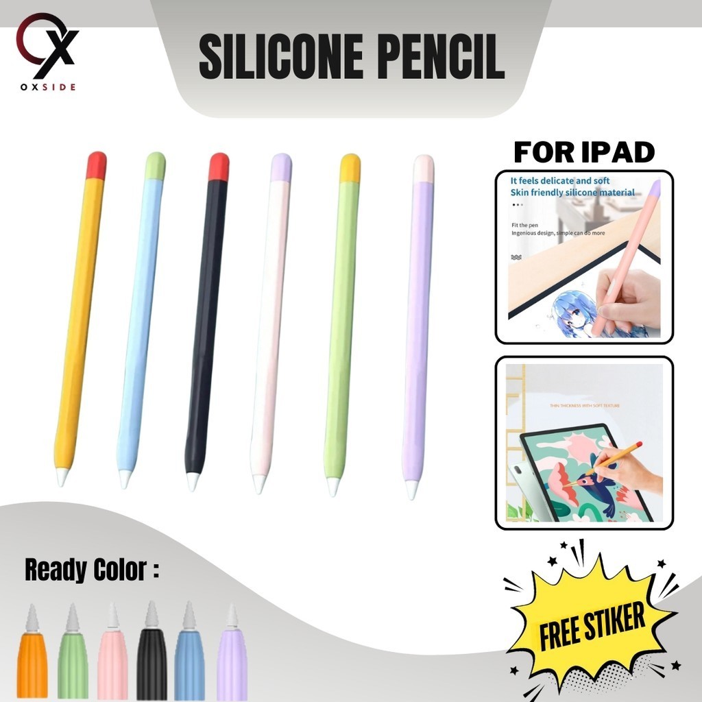 Jual Soft Silicone Protective Stylus Pencil Cover for Apple 2nd ...