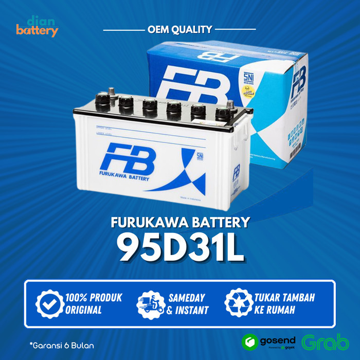 Jual Aki Mobil Mitsubishi Pajero 95D31L Furukawa Battery NX120-7L - Accu FB 12V 80Ah | Shopee ...
