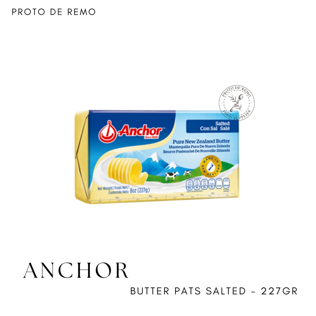 Jual Anchor Butter Pats Unsalted 200gr | Salted 227gr | Shopee Indonesia