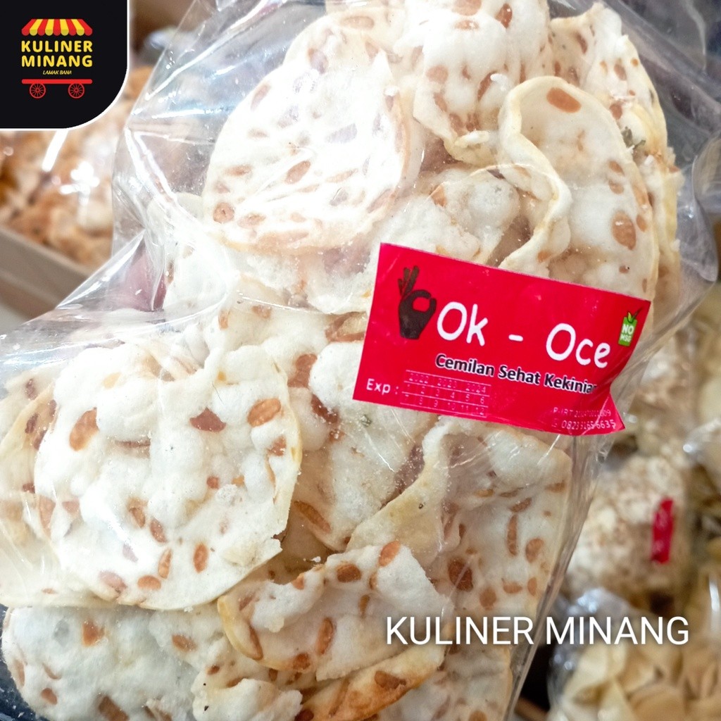 Jual Kuliner Minang Kripik tempe batik Ok Oce Oleh-Oleh Asli Cemilan ...