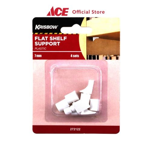 Jual Ace Krisbow Ambalan Plastik 7 mm Plastic Shelf Support Penyangga ...