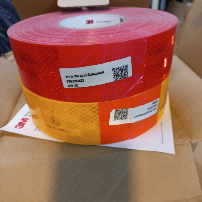 Jual stiker 3M 2inc x50 mtr reflecive DOT stiker scotlite diamond grade ...