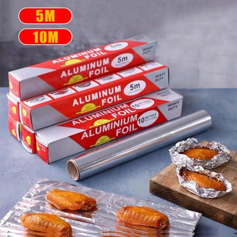 Jual Aluminium Foil Wrapping 5M 10M / Kertas Panggang Bbq Anti Lengket ...
