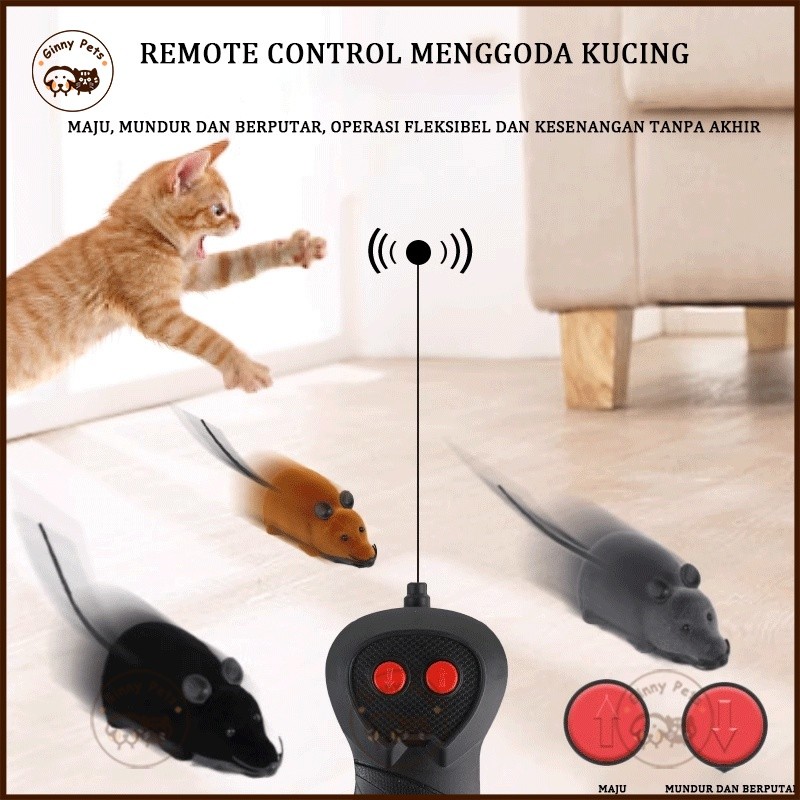 Jual Mainan Tikus Interaktif Mencit Kucing Cat Toys Bentuk Tikus Bisa ...