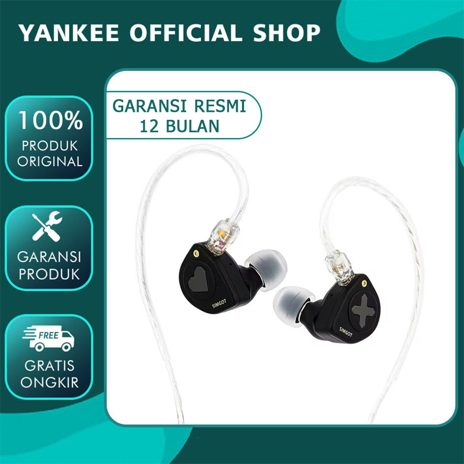 Jual SIMGOT EW300 1DD+1Planar+1PZT Tribrid Driver In Ear Monitor ...