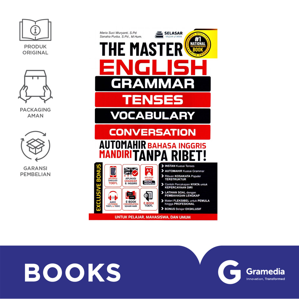 Jual The Master English Grammar Tenses Vocabulary Conversation | Shopee ...